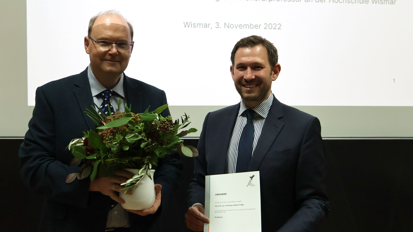 Feierliche Verleihung einer Honorarprofessur